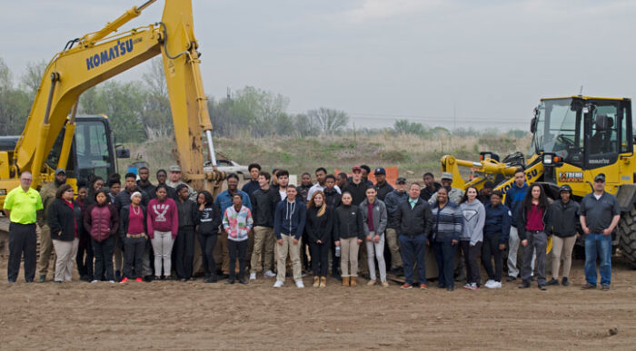Extreme Sandbox and Komatsu Host 40 students Who Traveled 1,000 Miles ...