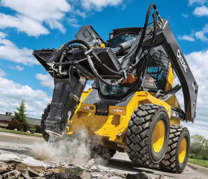 John Deere releases root rake attachments for skid steers/track loaders