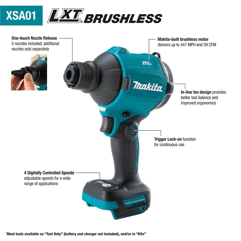 This Makita High Speed Blower and Inflator Tool Is Great for Clearing ...