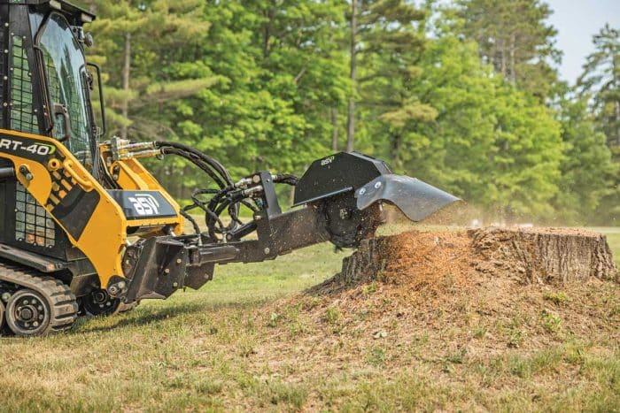 An Overview of Stump Removal Attachments for Skid Steers