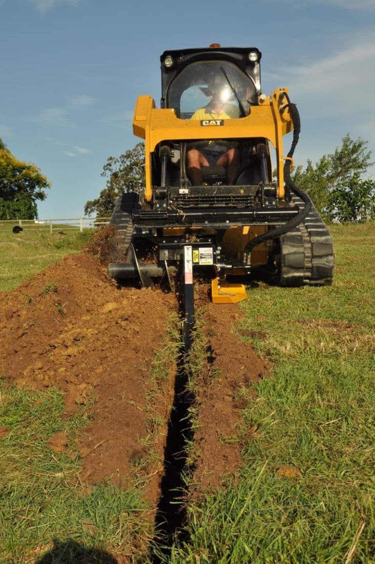 Picking a Trencher Attachment for Skid Steer or Track Loader