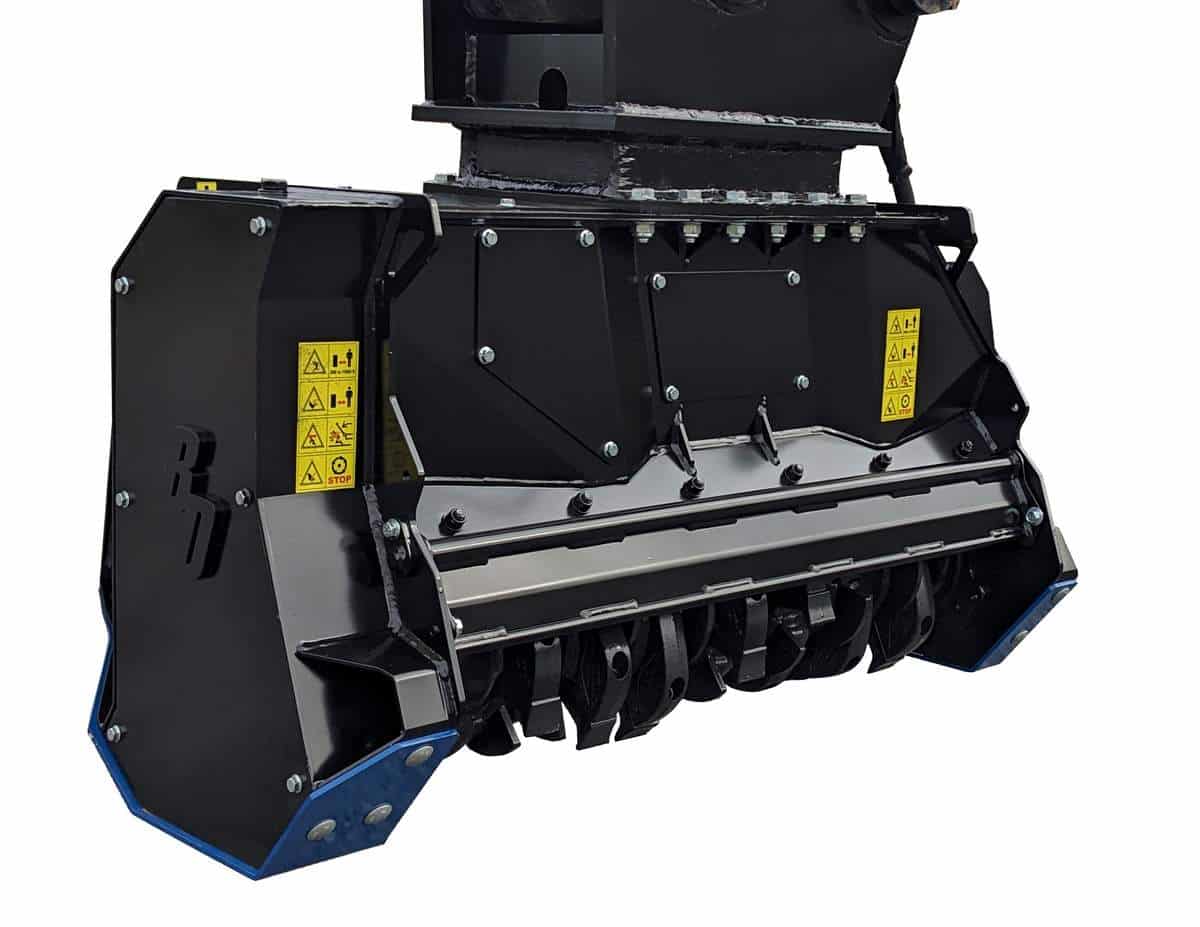 Blue Diamond's New Excavator Drum Mulcher Attachments