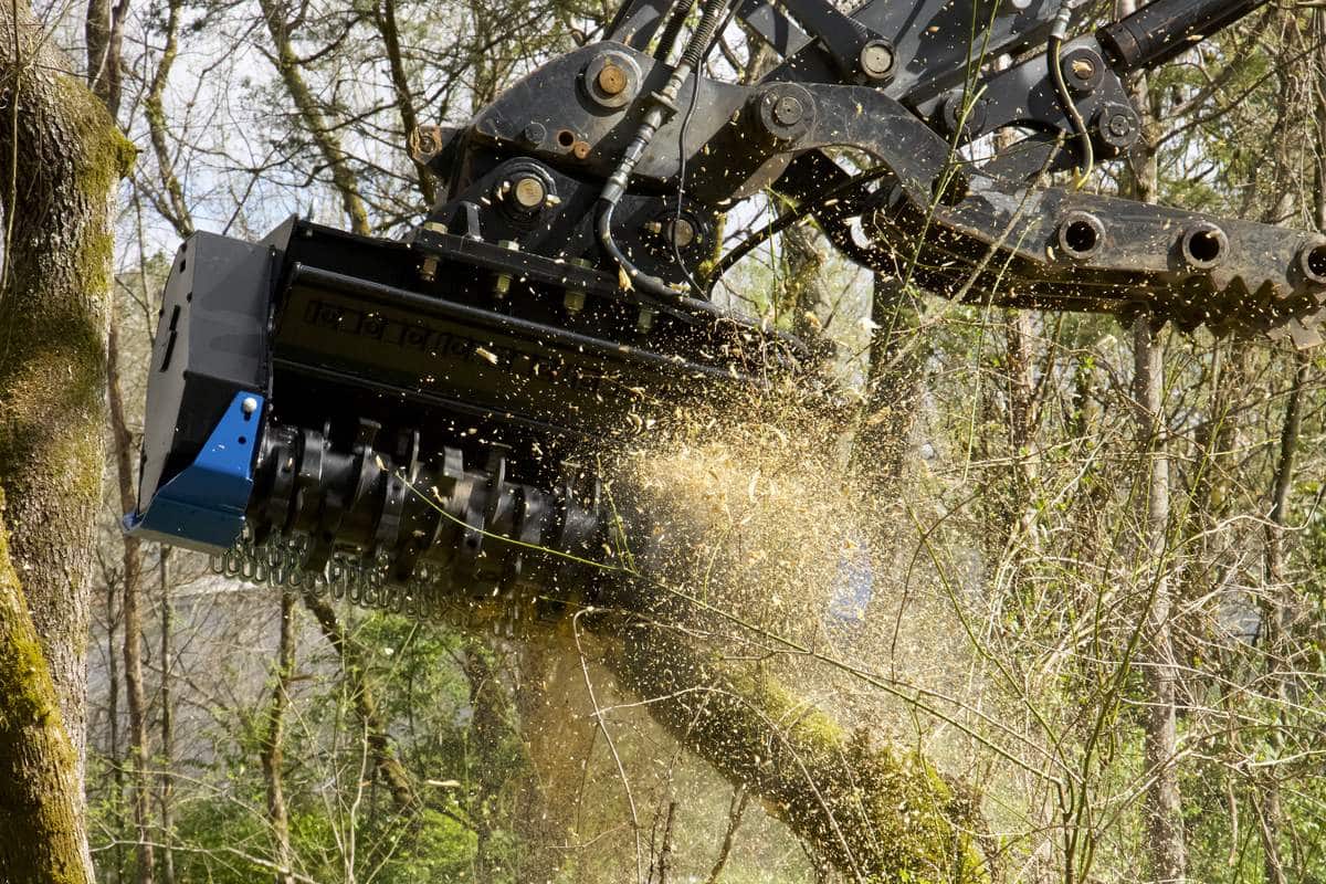 Blue Diamond's New Excavator Drum Mulcher Attachments