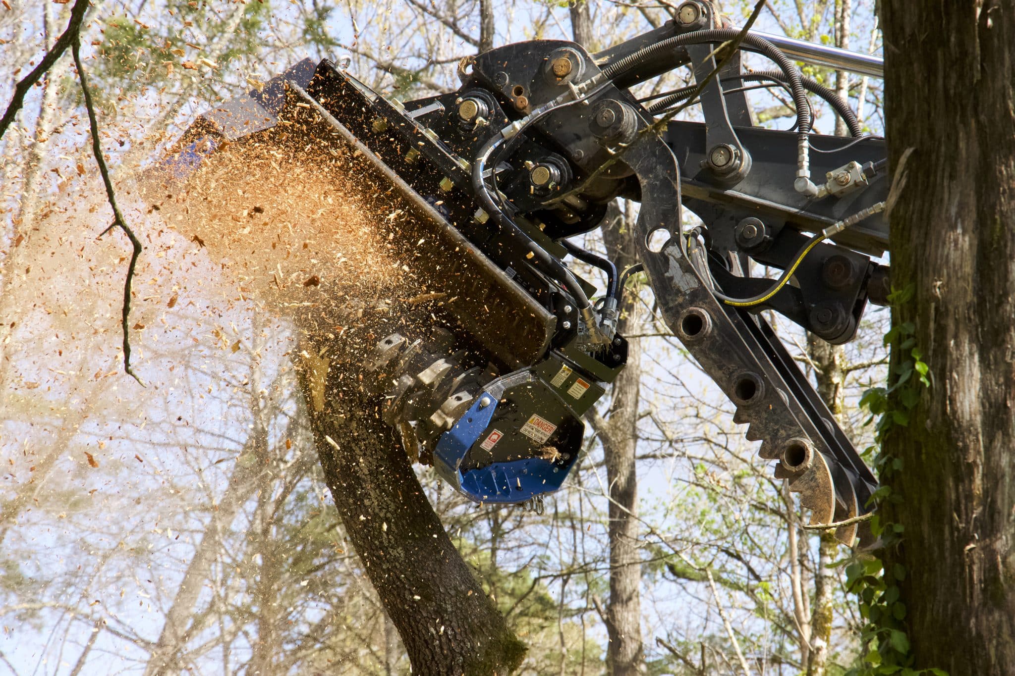 Blue Diamond's New Excavator Drum Mulcher Attachments