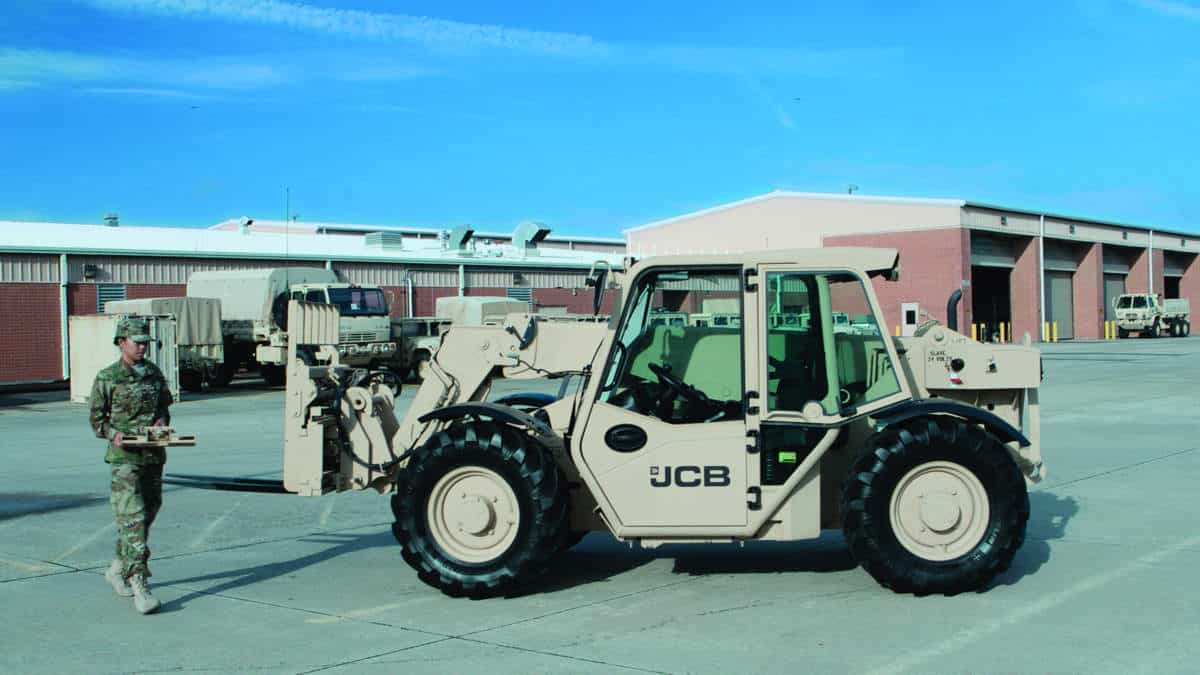 JCB LCRTF Celebrates 1,000 Model for the Miliary Telehandler