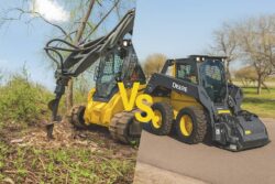 John Deere’s P-Tier Skid Steers vs. Track Loaders