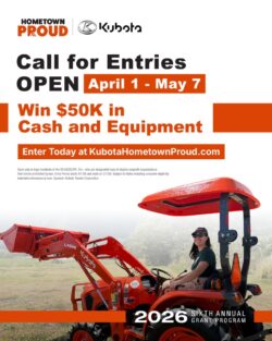 Kubota Opens Applications for Annual Hometown Proud Grant Program
