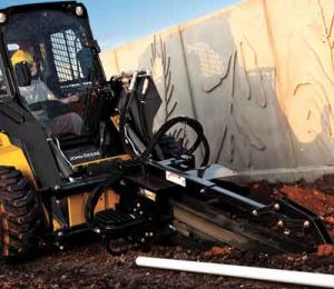 A trencher product showcase from dedicated units to attachments